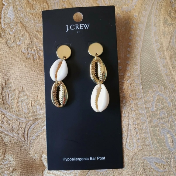 J. Crew | Jewelry | Jcrew Shell Drop Earrings | Poshmark